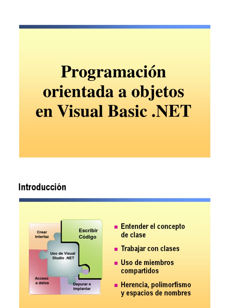 Programacion Orientada A Objetos en Visual Basic | PDF | Herencia (Programación Orientada a ...