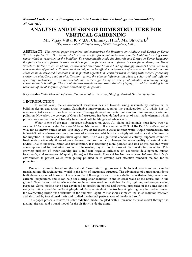 Vertical Gardening | PDF | Sewage Treatment | Finite Element Method