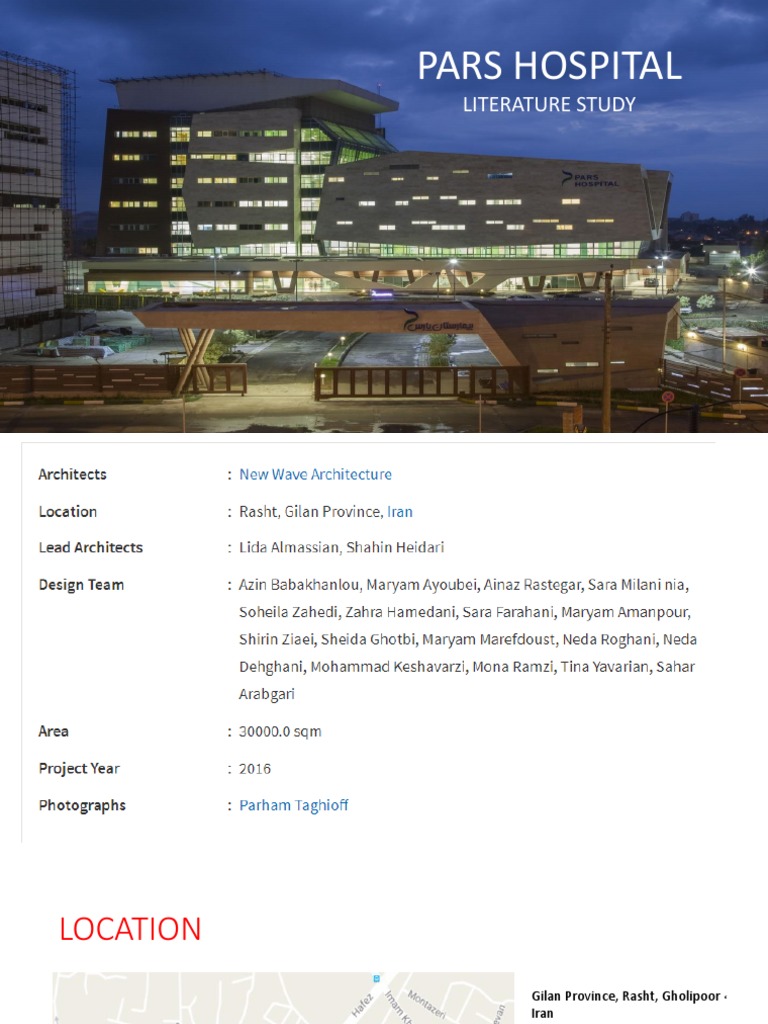 Pars Hospital: Design and Benefits | PDF | Building Technology ...