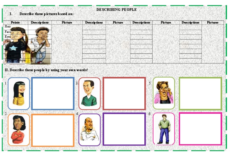 Describing People Fun Activities Games 4731 | PDF