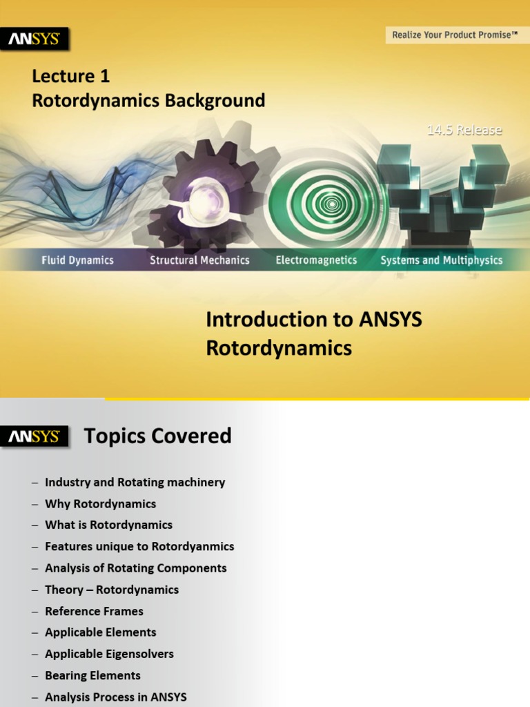 Mechanical Rotordynamics 14.5 L1 Background | PDF | Applied And ...