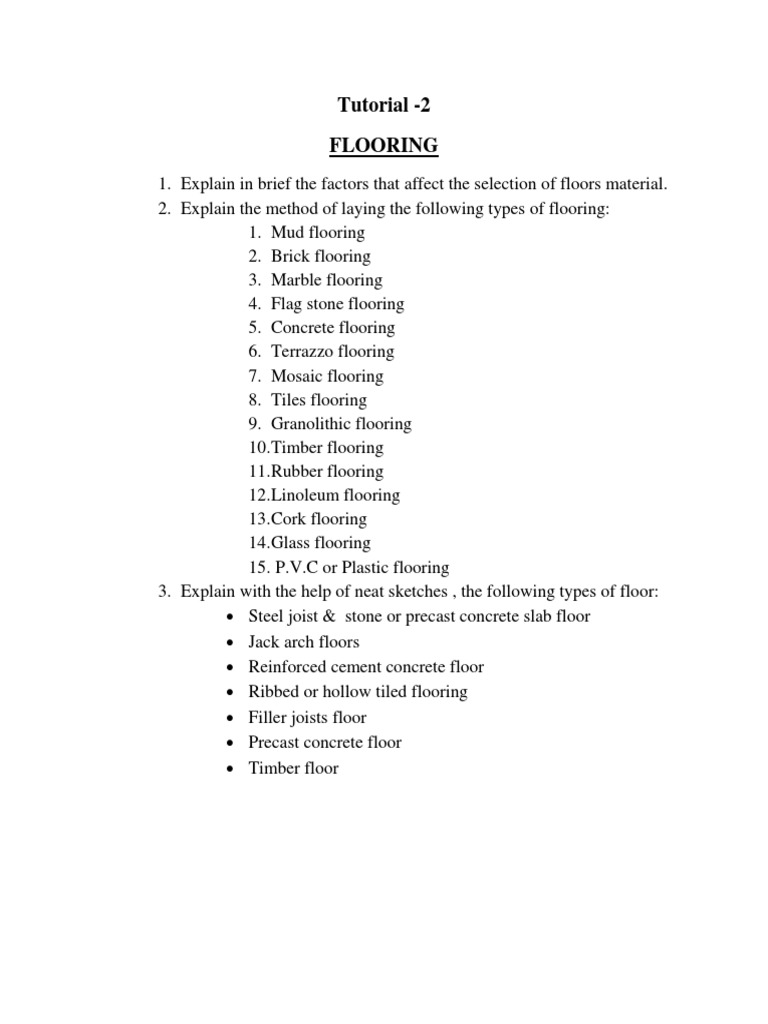 Tutorial Flooring Pdf