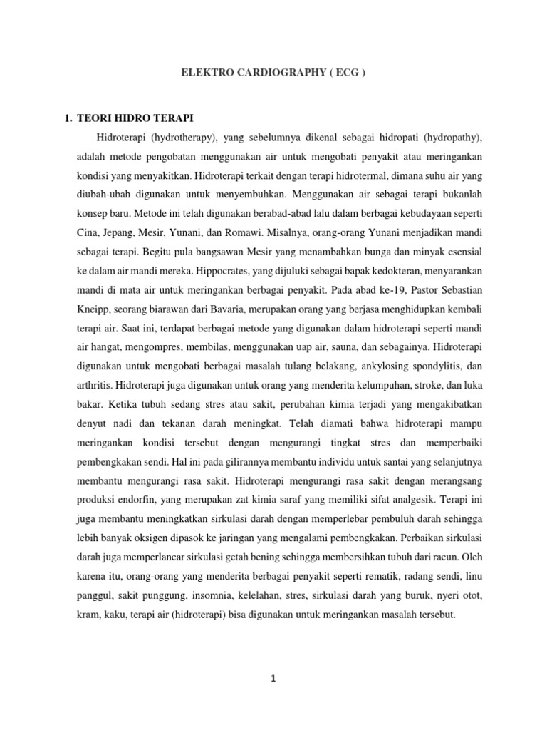 Hidro Terapi-1 | PDF