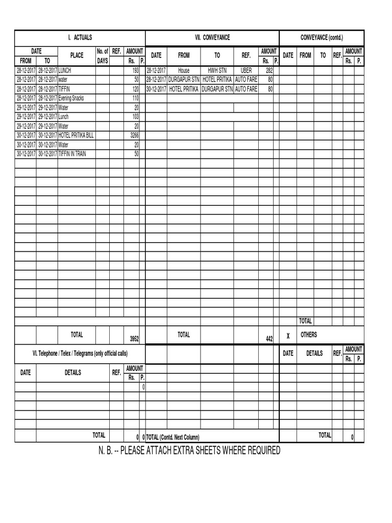 N. B. - Please Attach Extra Sheets Where Required: Amount | PDF