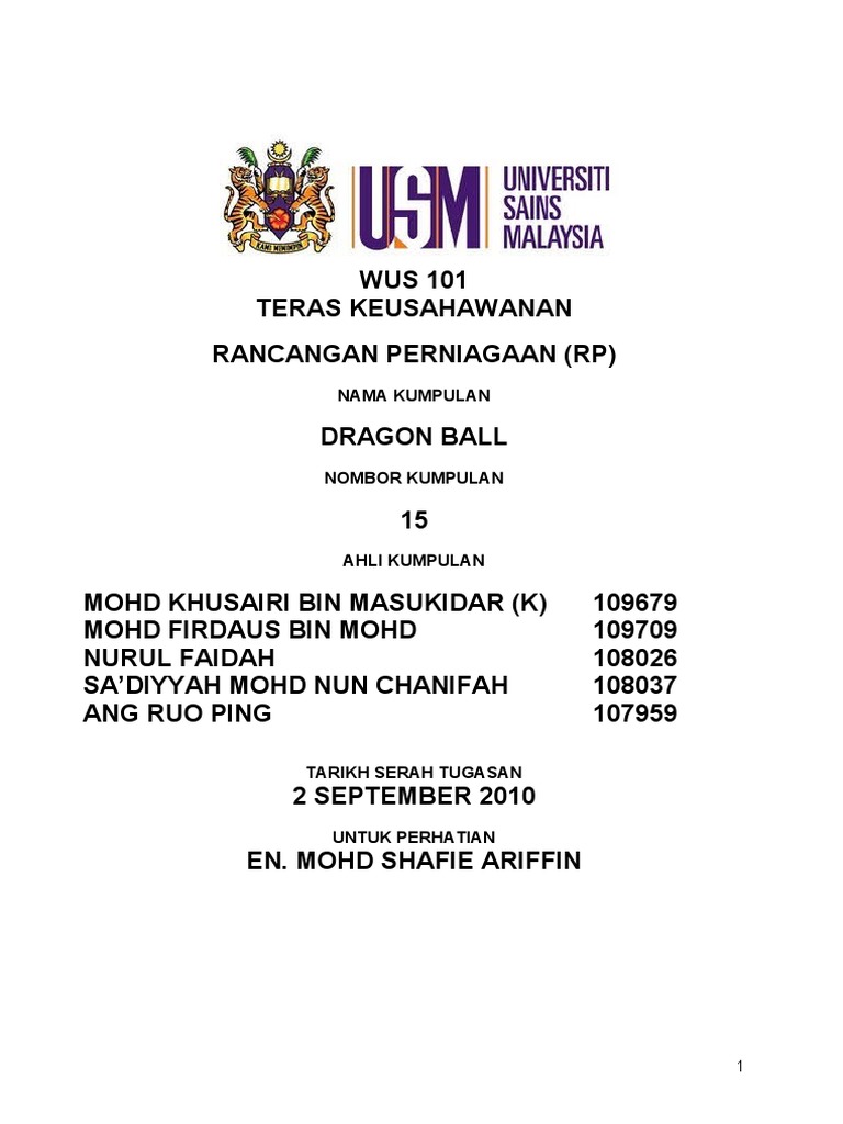 Contoh Rancangan Perniagaan Pdf - Riset