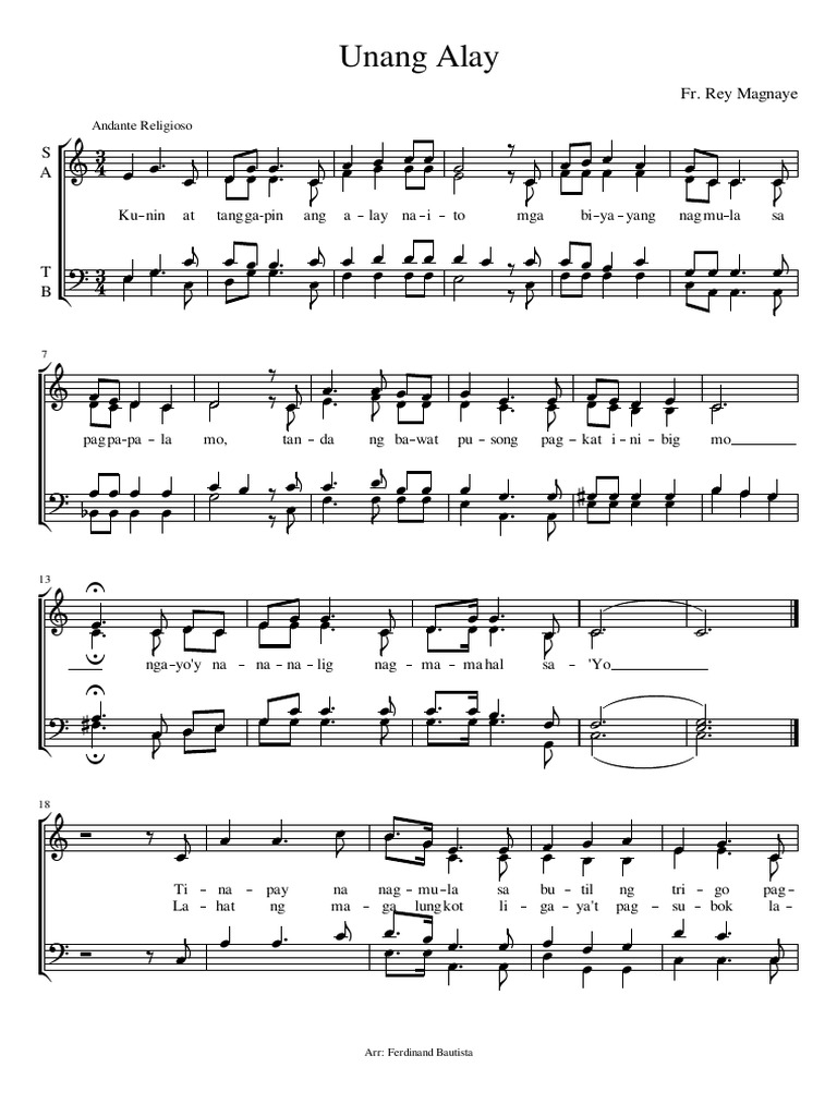 Unang Alay Magnaye Arr Ferdzmb Pmoreno Ed | PDF