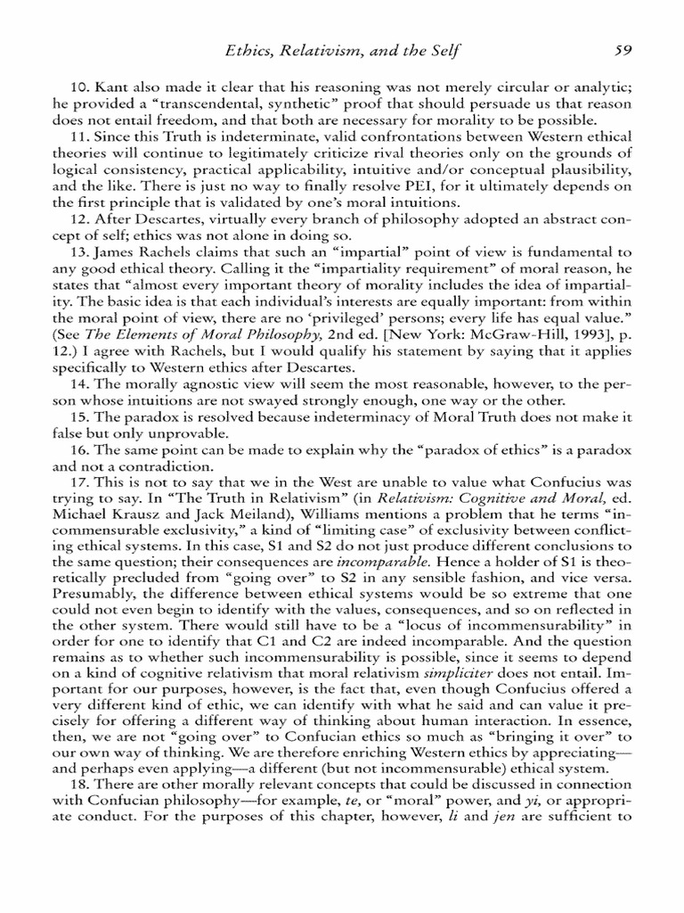 Ethic-S,: Rel Tivilinz, DND The Self | PDF | Reason | Academic ...