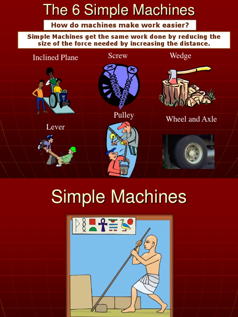 6 Simple Machines Make Work Easier | PDF | Machines | Lever