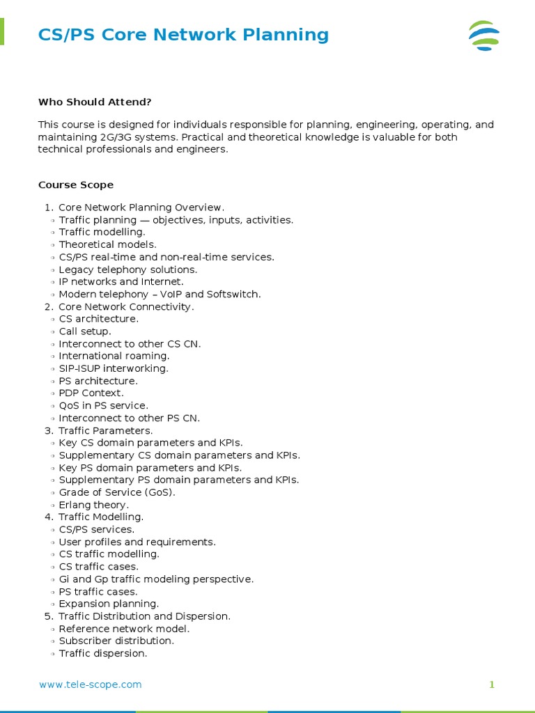Comprehensive Core Network Planning: A Guide to Capacity, Traffic ...