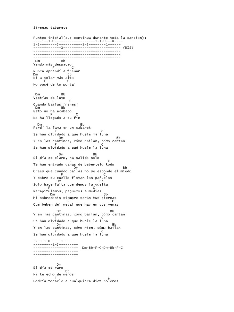 Sirenas Taburete | PDF | Instrumentos musicales irlandeses ...