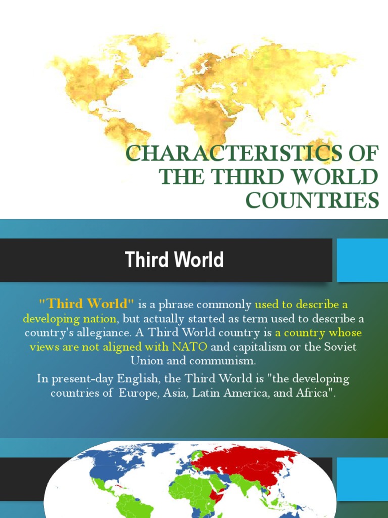 Characteristics of The 3rd World Countries | PDF | Third World ...