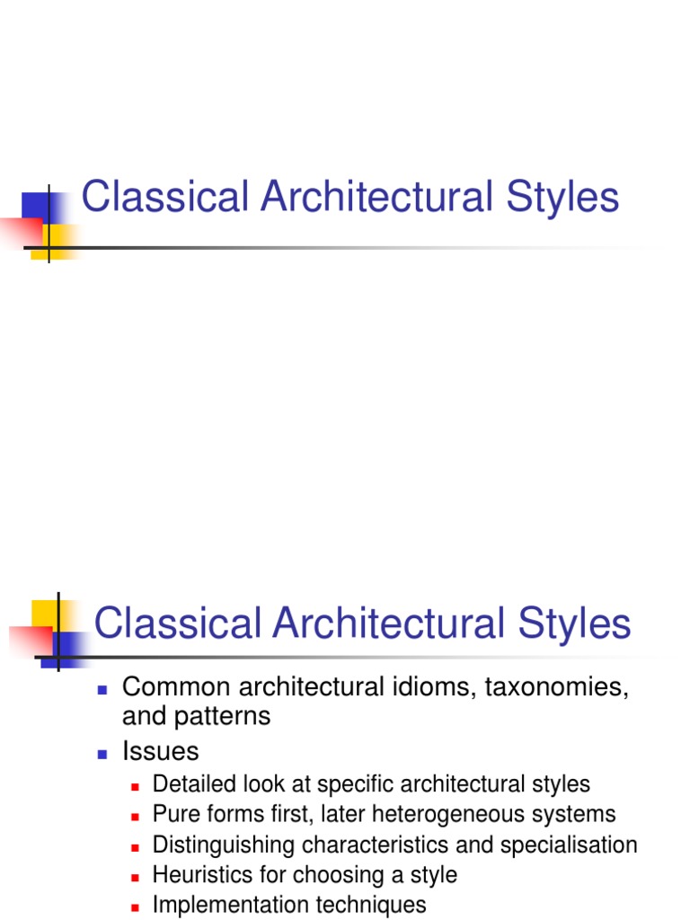 Classical Architectural Styles | PDF | Interface (Computing) | System