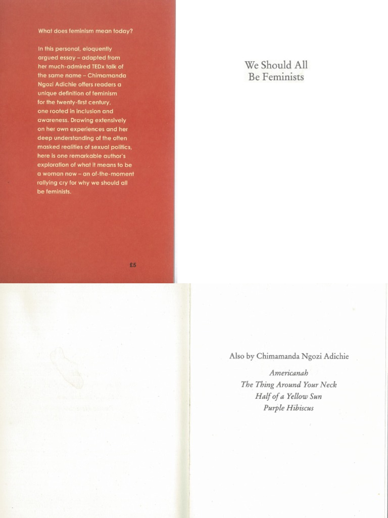 We Should All Be Feminists | PDF