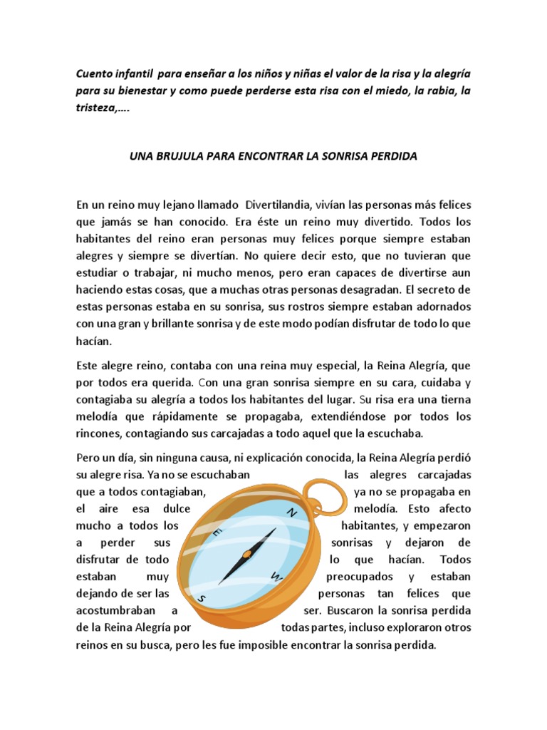 Cuento Infantil para Enseñar A Los Niños y Niñas El Valor de La Risa y ...