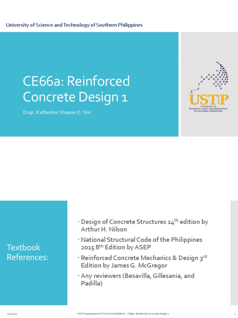 RC Design Lecture 1 | PDF | Bending | Reinforced Concrete