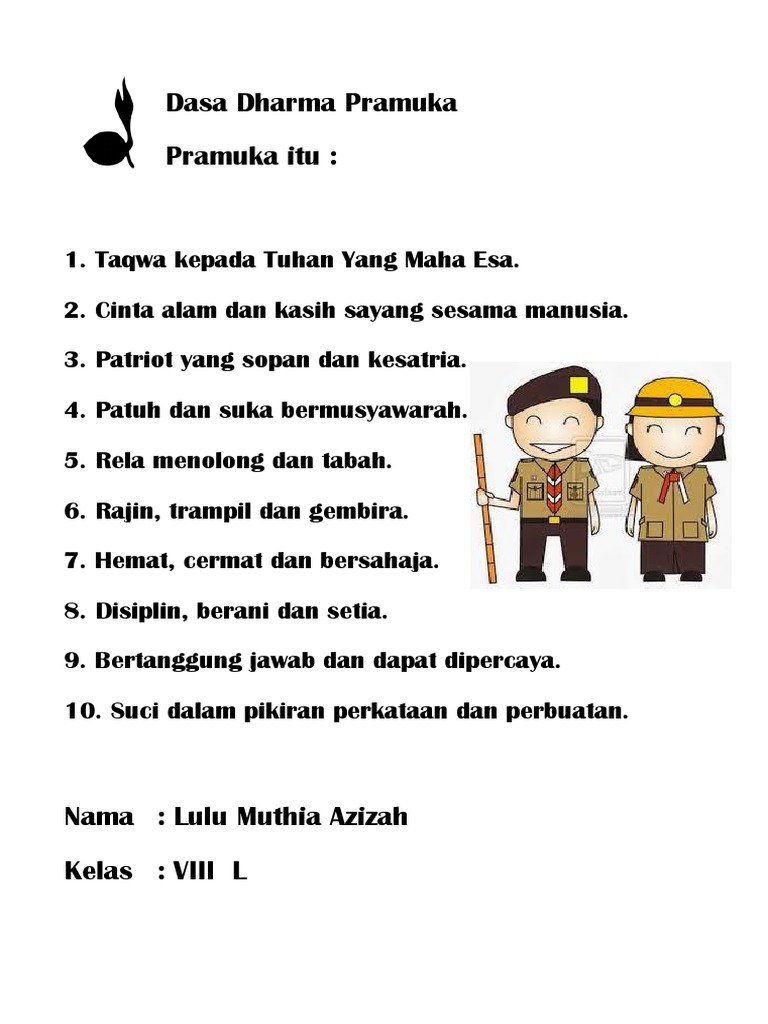 Dasa Dharma Pramuka | PDF