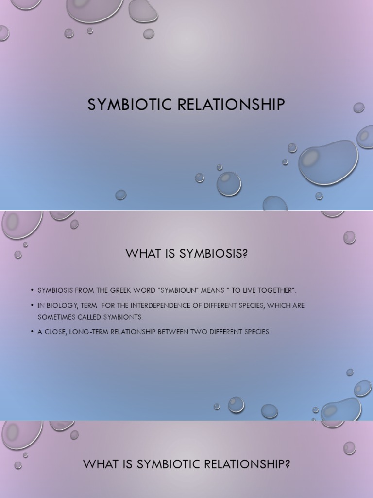 Understanding Symbiotic Relationships | PDF | Symbiosis | Parasitism
