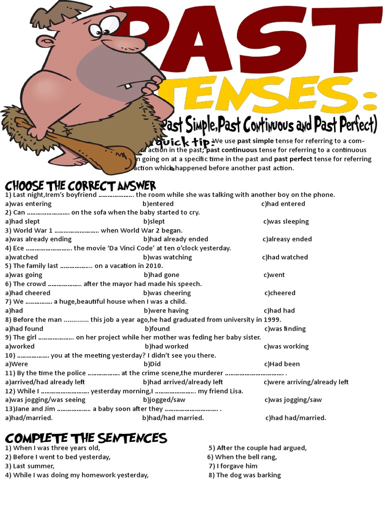 114 Past-Tenses-Exercise-Past-Simplepast-Continuous-An-Grammar-Drills ...