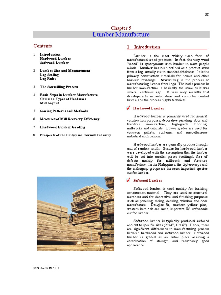 127 Module 5 A | PDF | Lumber | Sawmill