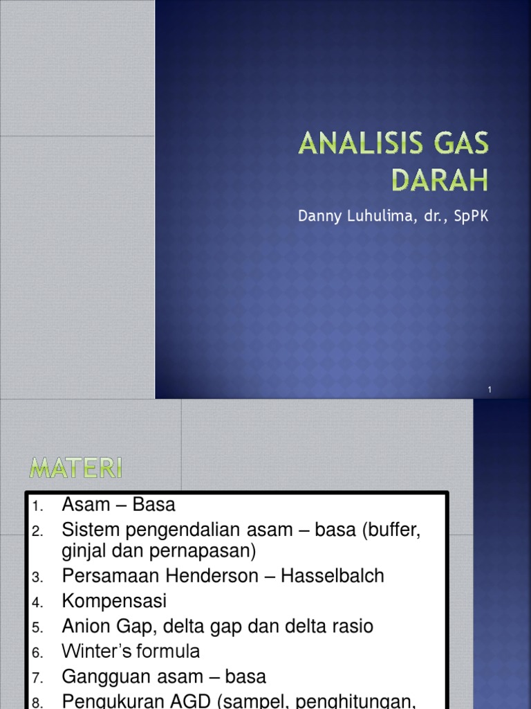Analisis Gas Darah | PDF