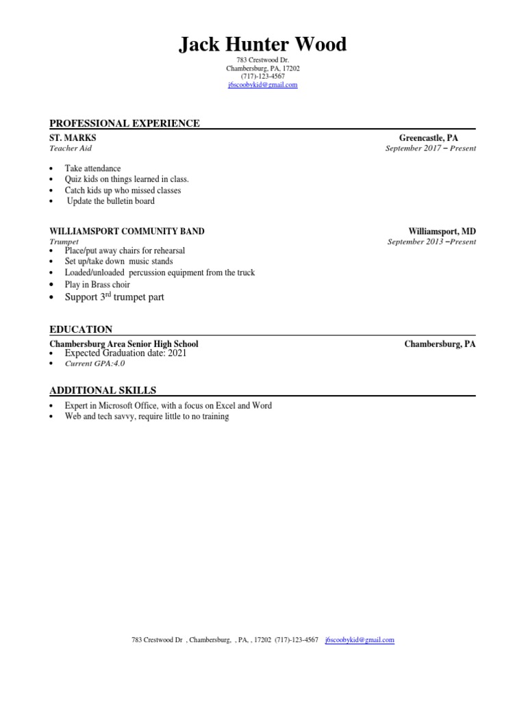 Resume Template 3 | PDF