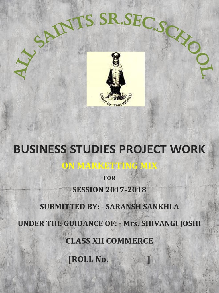 Business Studies Project Work: On Marketting Mix | PDF