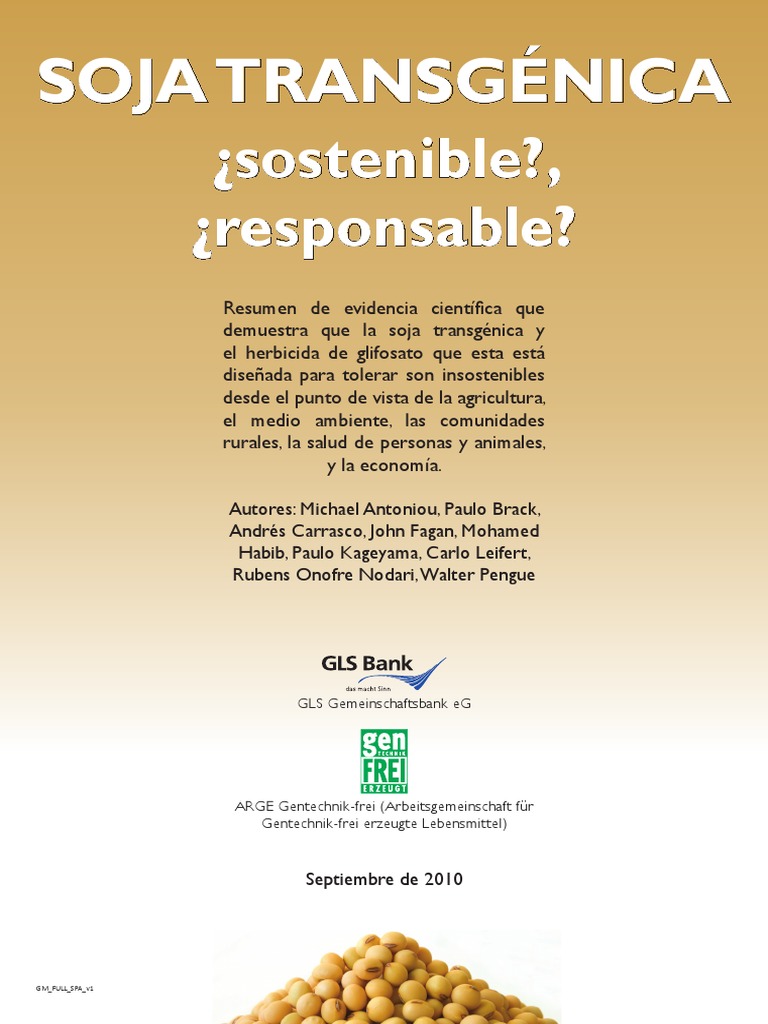 Soja Transgenica Sostenible | PDF | Comida genéticamente modificada ...