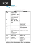 JC Written Exams Timetable 2025 | PDF | Qualifications