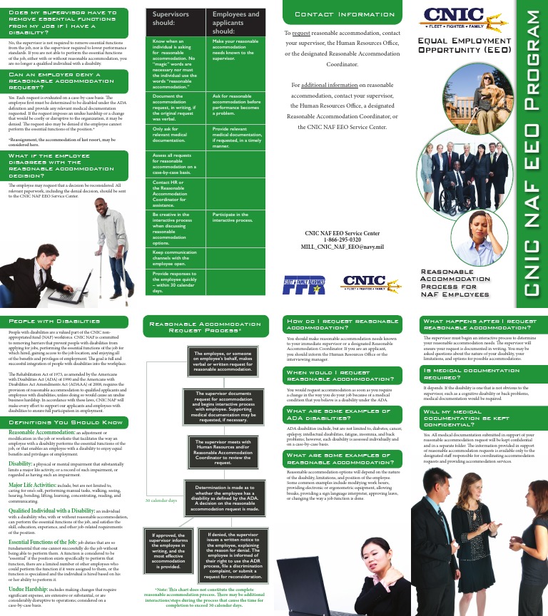 EEO Reasonable Accommodation Brochure | PDF | Americans With ...