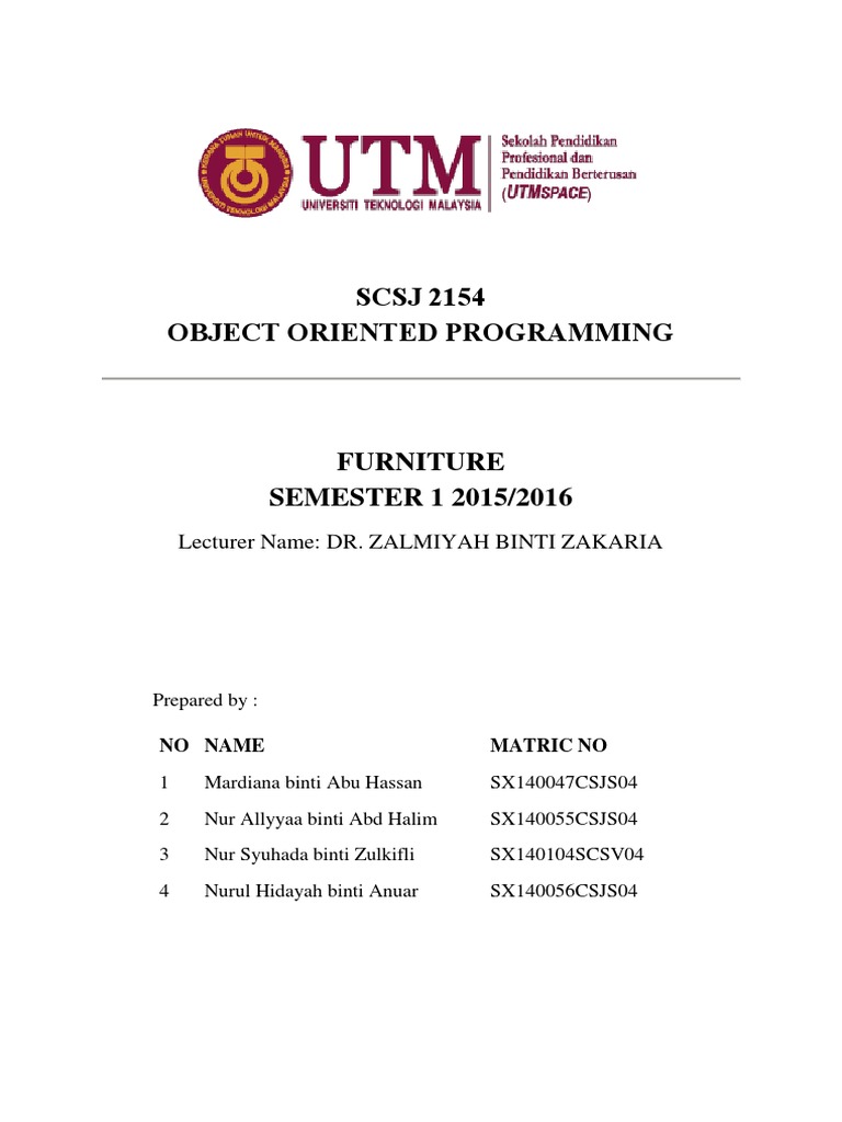 OOP Mini Project Report | PDF | Method (Computer Programming) | Constructor (Object Oriented ...