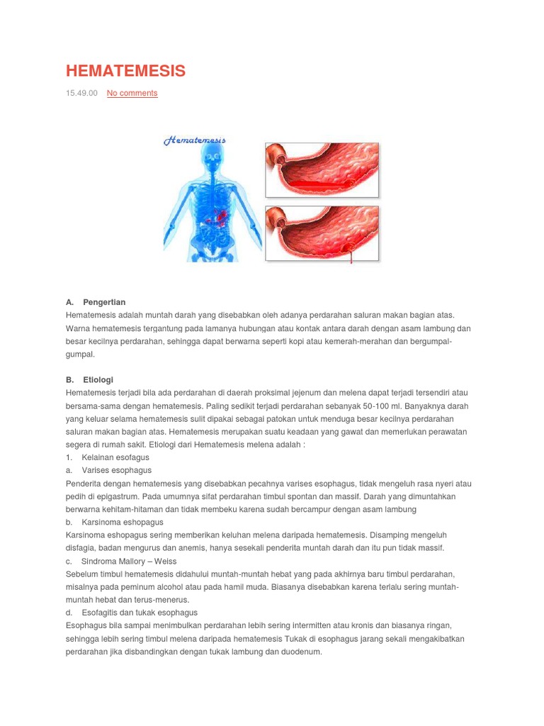 HEMATEMESIS | PDF