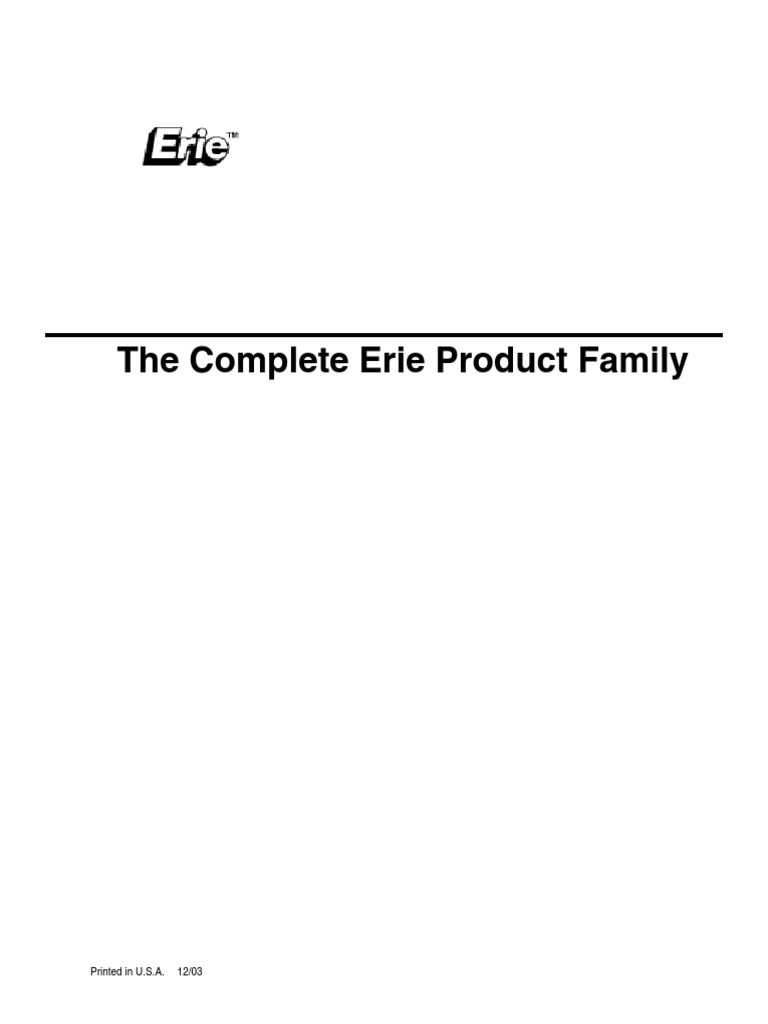 Erie Valves | PDF | Valve | Switch