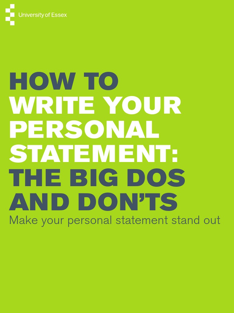 Personal Statement Writing Guide | Download Free PDF | Actuarial ...
