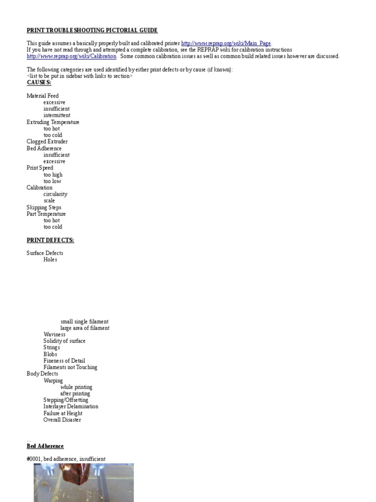 3D Printer Troubleshooting Guide | PDF | Nature