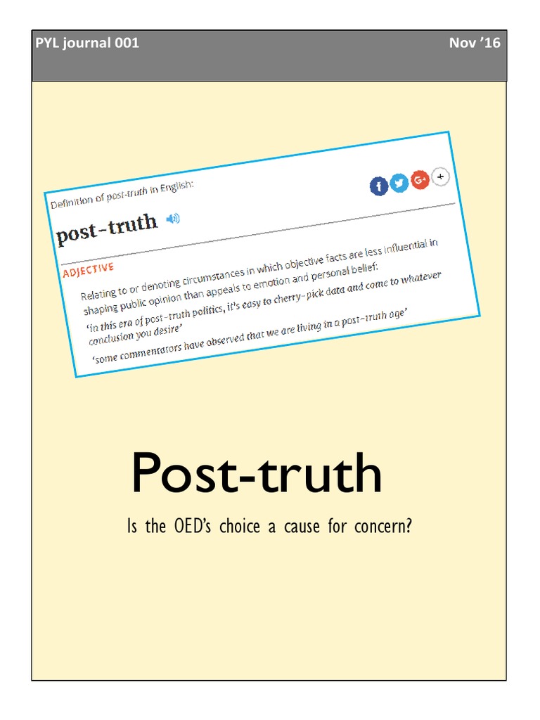 001 Post Truth | PDF | Truth | Cognitive Science