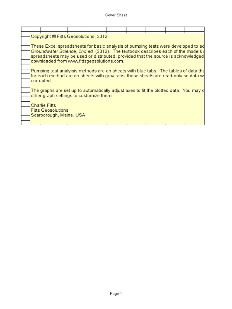 Groundwater Science Pumping Tests | PDF | Aquifer | Hydrology