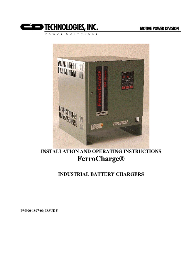C-D Ferro IFR | PDF | Battery Charger | Electrical Connector