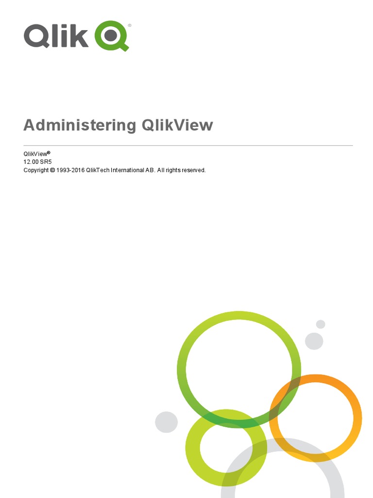 Administering QlikView Server 12 | PDF | Web Server | Internet & Web