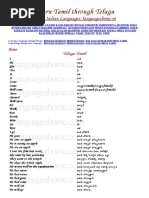 Telugu Alphabetical Pictorial Chart | PDF