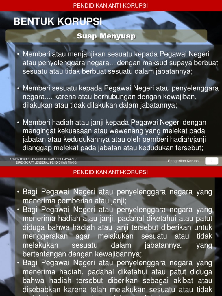 Edukasi Anti-Korupsi untuk Mahasiswa | PDF