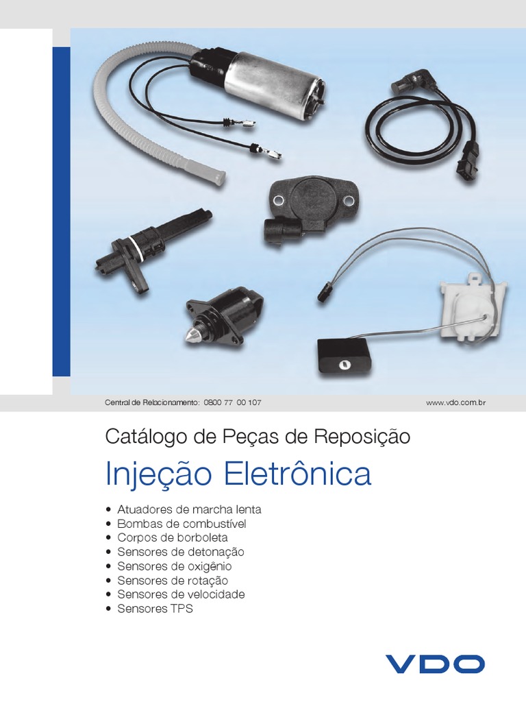 Sensores e Atuadores Vdo | Download grátis PDF | Motores | Injeção ...