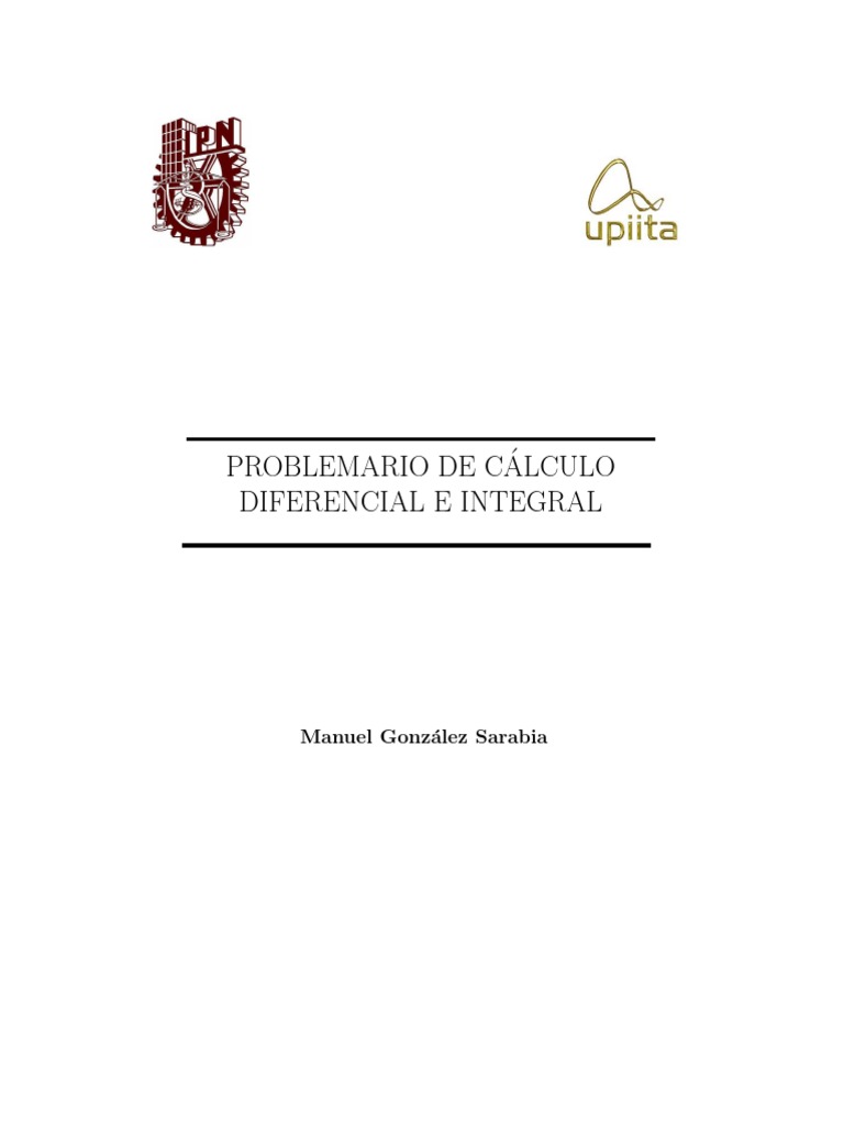Problemario Cálculo de Una Variable | PDF | Integral | Triángulo