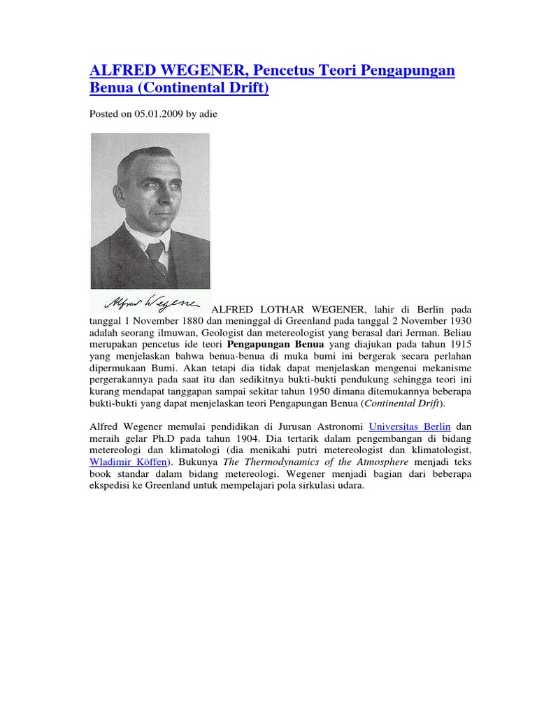 Alfred Wegener | PDF