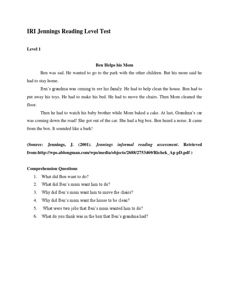 Print 1 Iri Level 1 | PDF