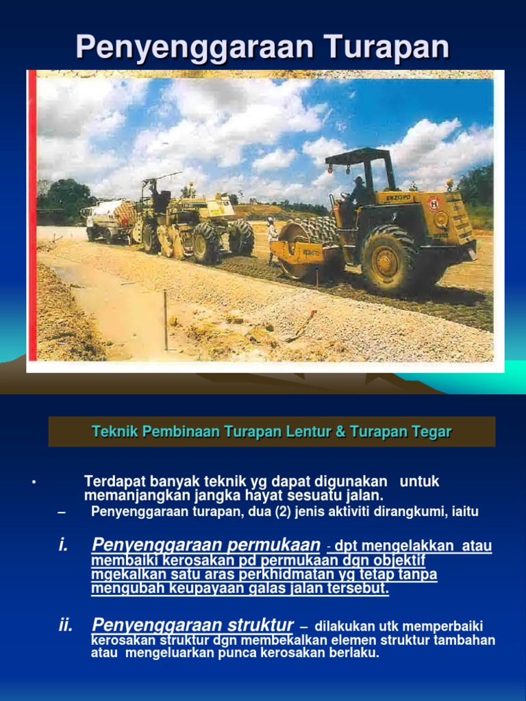 Teknik Penyenggaraan Turapan Lentur & Tegar | PDF
