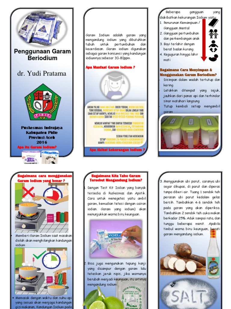 Leaflet Garam Iodium | PDF