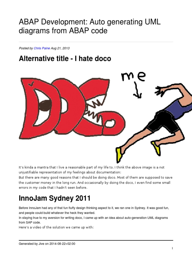 Auto Generating Uml Diagrams From Abap Code | PDF | Class (Computer ...