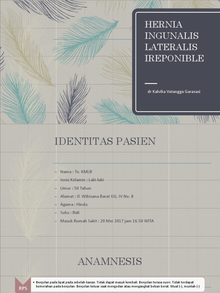 Hernia Ingunalis Lateralis Ireponible | PDF