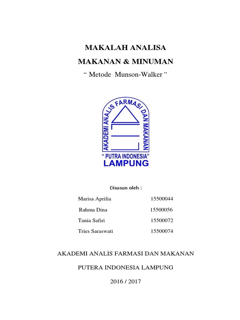 Analisis Gula Reduksi Metode Munson-Walker | PDF | Sains & Matematika