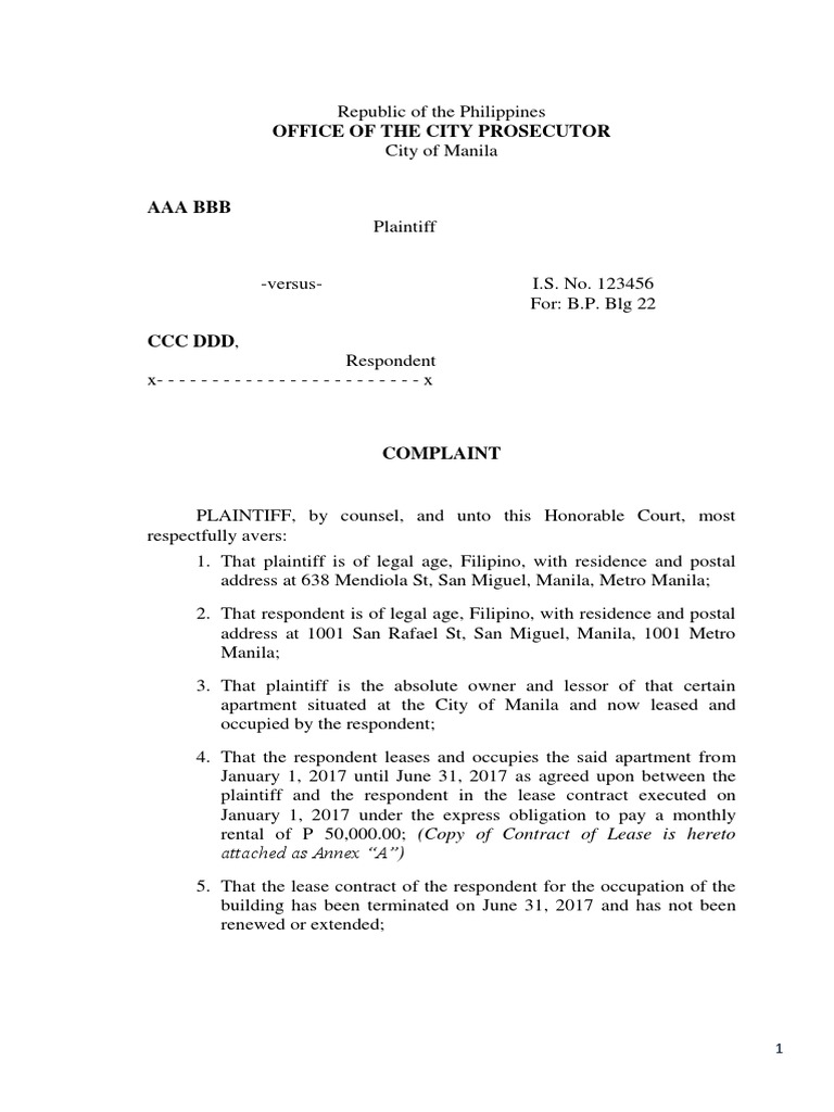 Ejectment Suit | PDF | Lease | Lawsuit